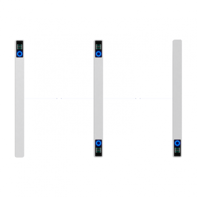 Office Lobby Motorised Single-Lane Swing Barrier Gate with Card Reader ...