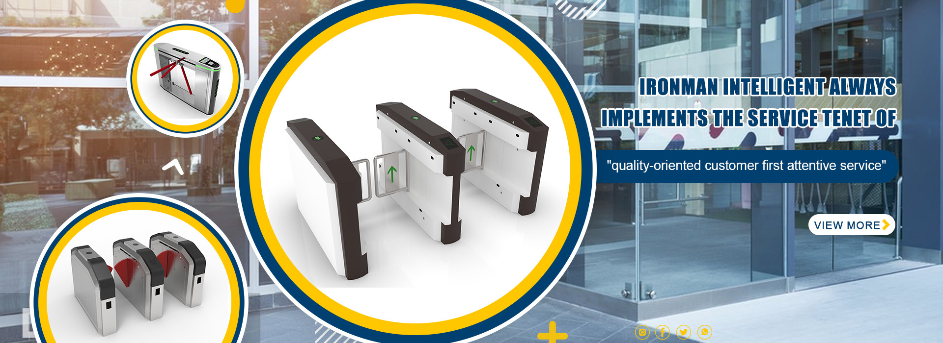 Quality Barrier Turnstile Gate & Half Height Turnstile factory from China