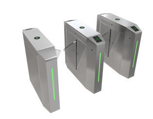 Luxury Ticket Turnstiles Access Control Oblique Octagon Wing Gate Turnstile