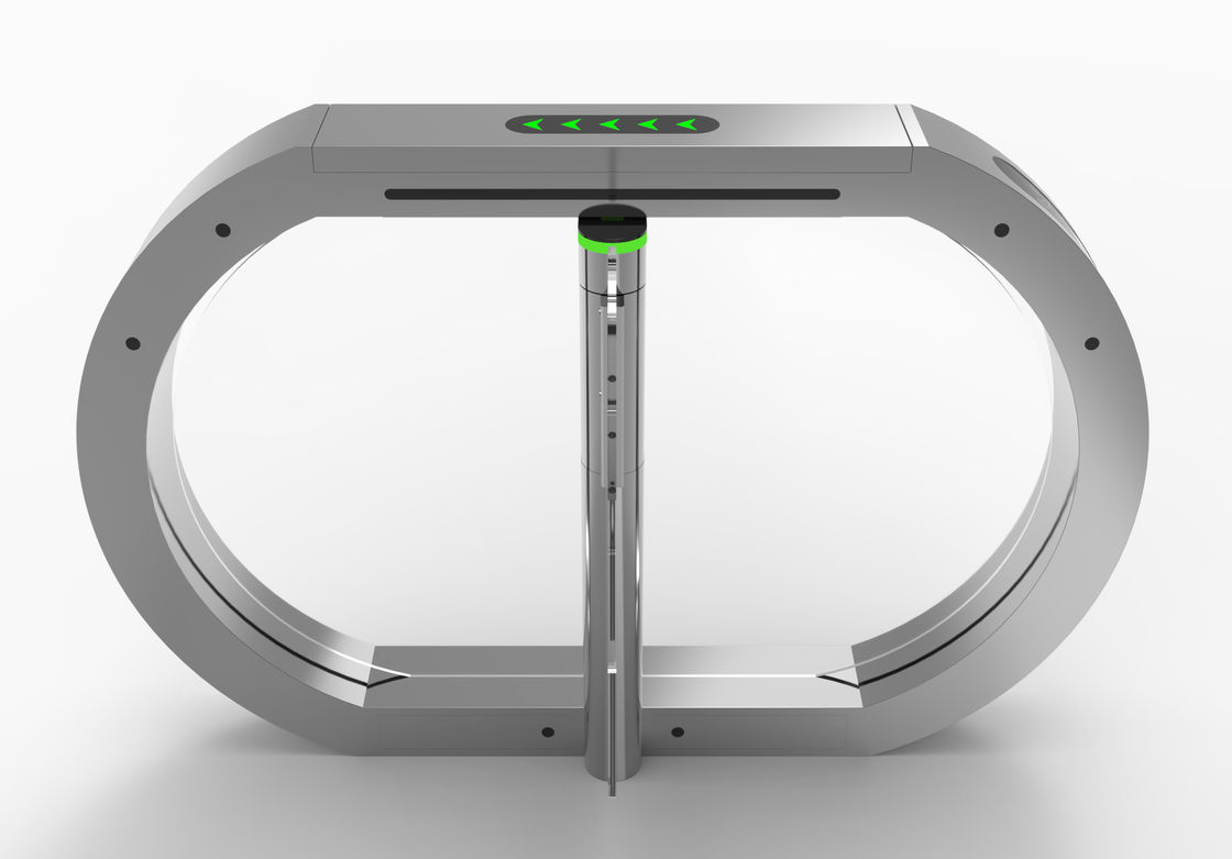 Electronic Baffle Gate Turnstile Stainless Steel For Building Entrance