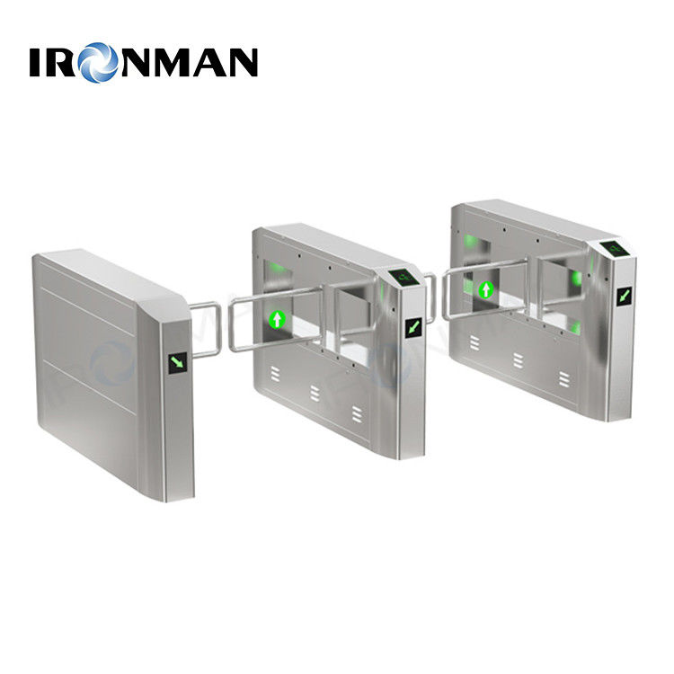 Custom Access Control Swing Gate Turnstiles For SPCC RFID Qr Code ...
