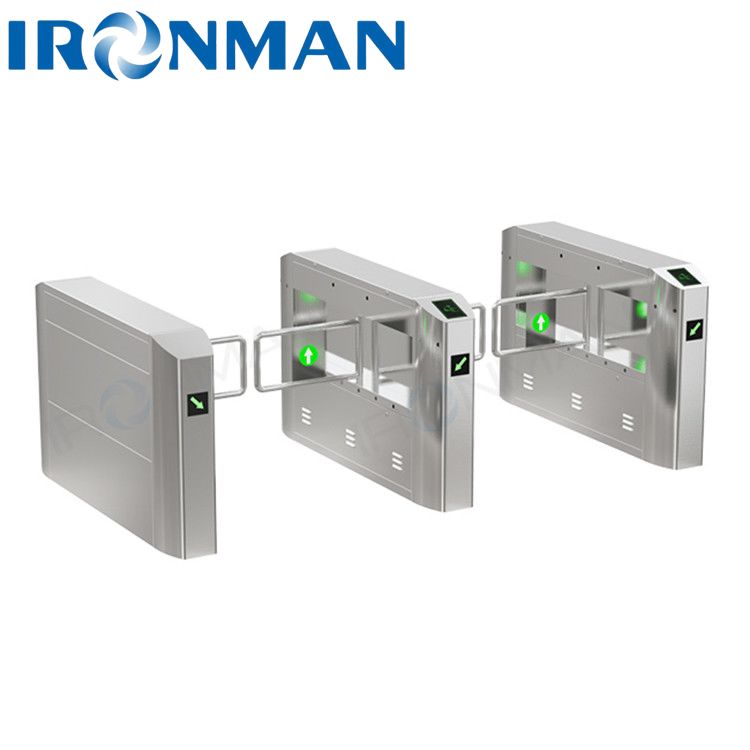 Custom Access Control Swing Gate Turnstiles For SPCC RFID Qr Code ...