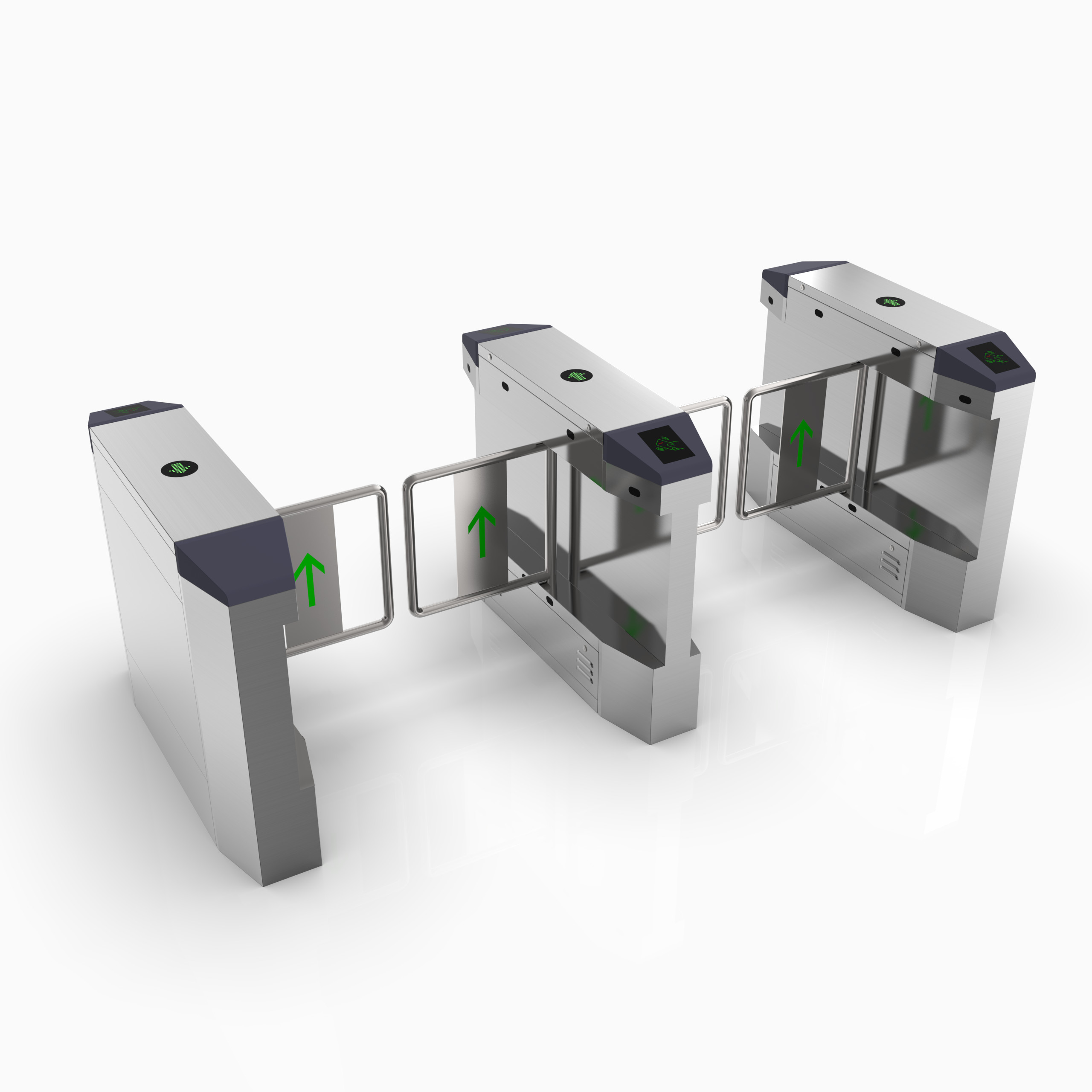 Dust Proof Train Station Turnstiles SUS304 Card Access Turnstile ISO 9001