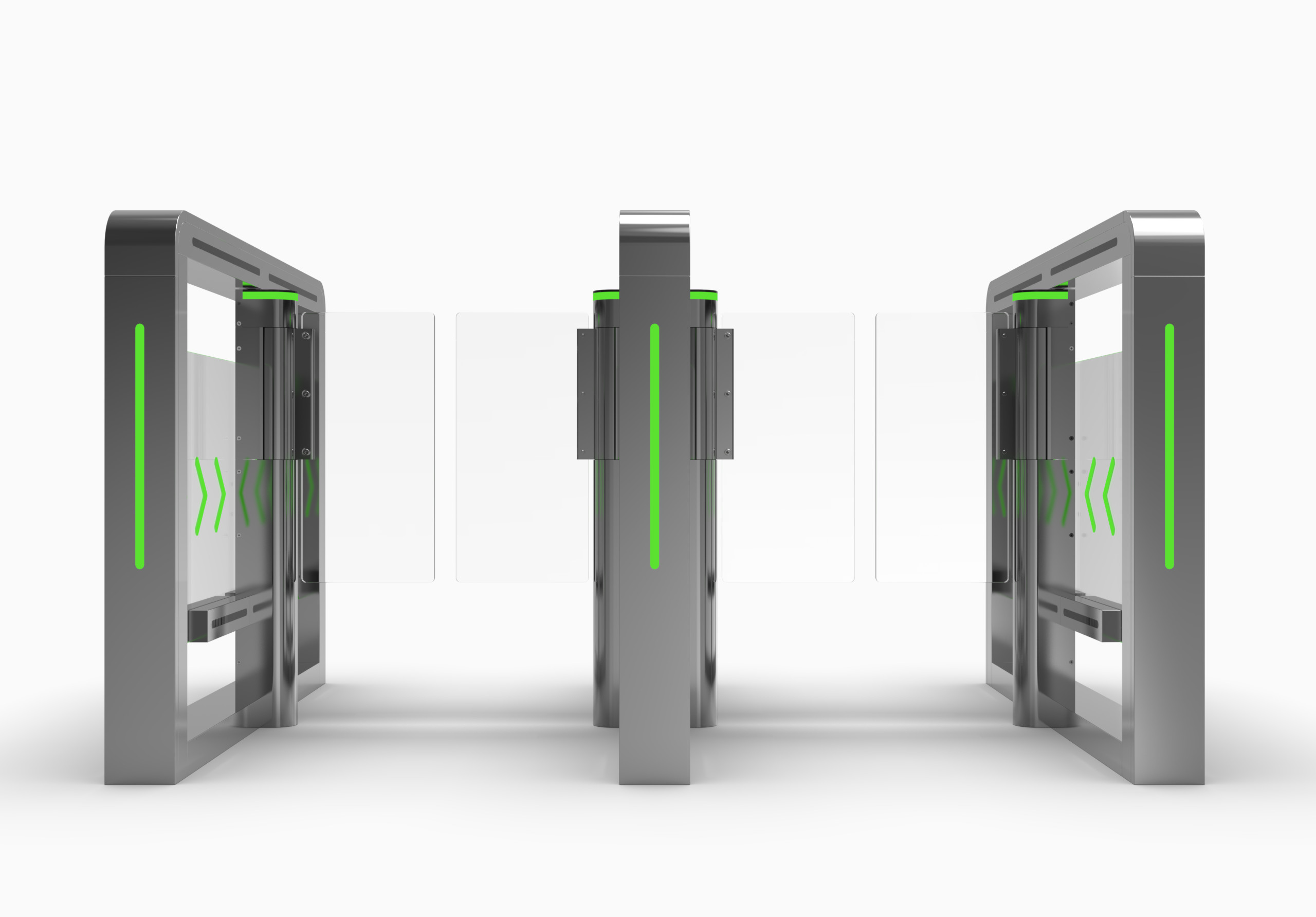 Speed Swing Gate Turnstile Space Saving With DC Brushless Motor