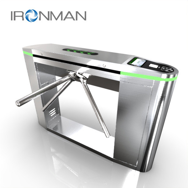 Access Control Tripod Turnstile Gate With Card Reader Low Noise