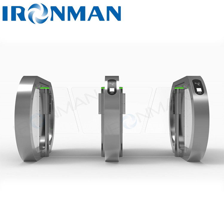 Electronic Baffle Gate Turnstile Stainless Steel For Building Entrance